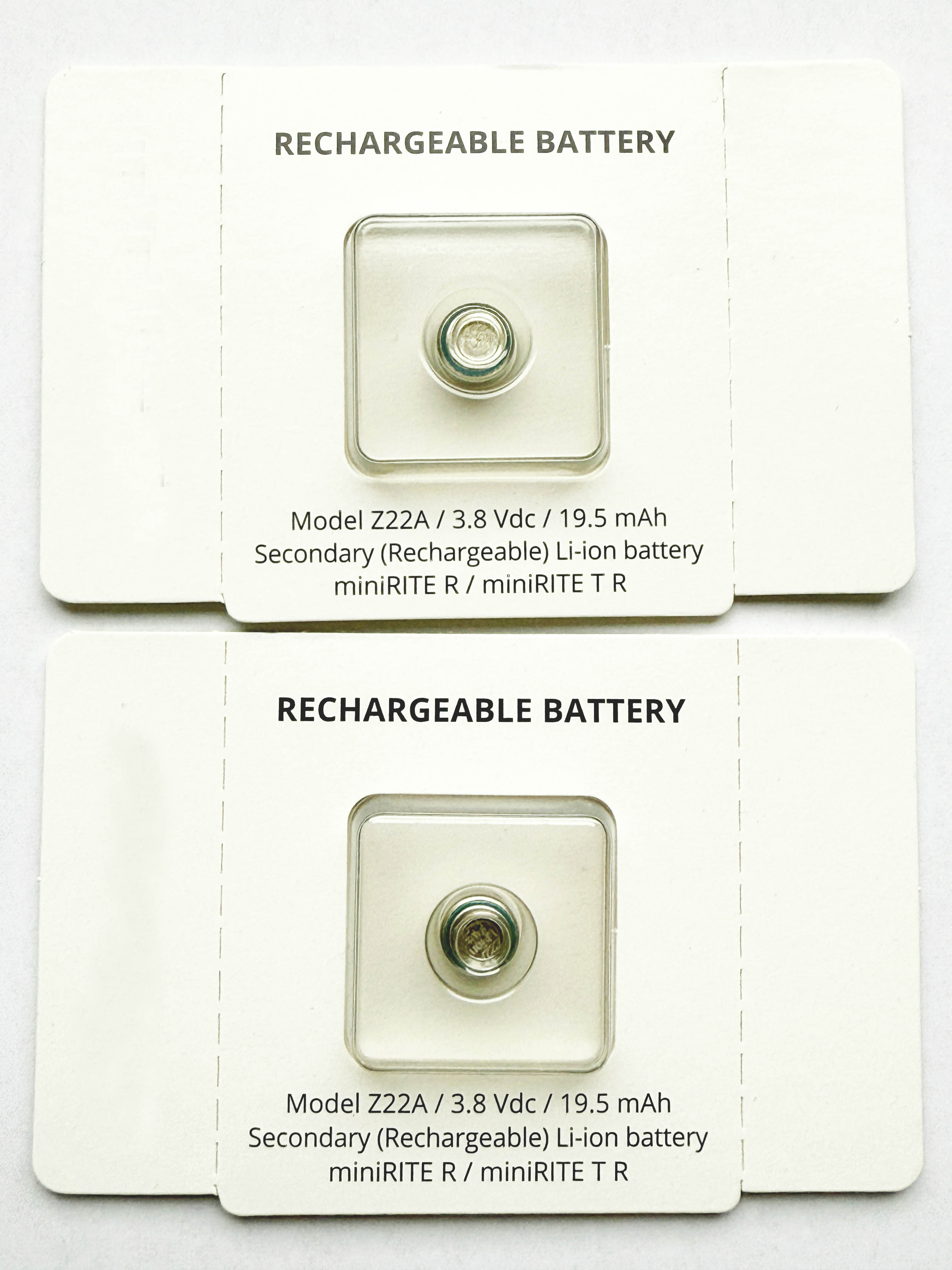 Pair of OEM Model Z22A for Minirite R rechargeable hearing aids, miniR ...