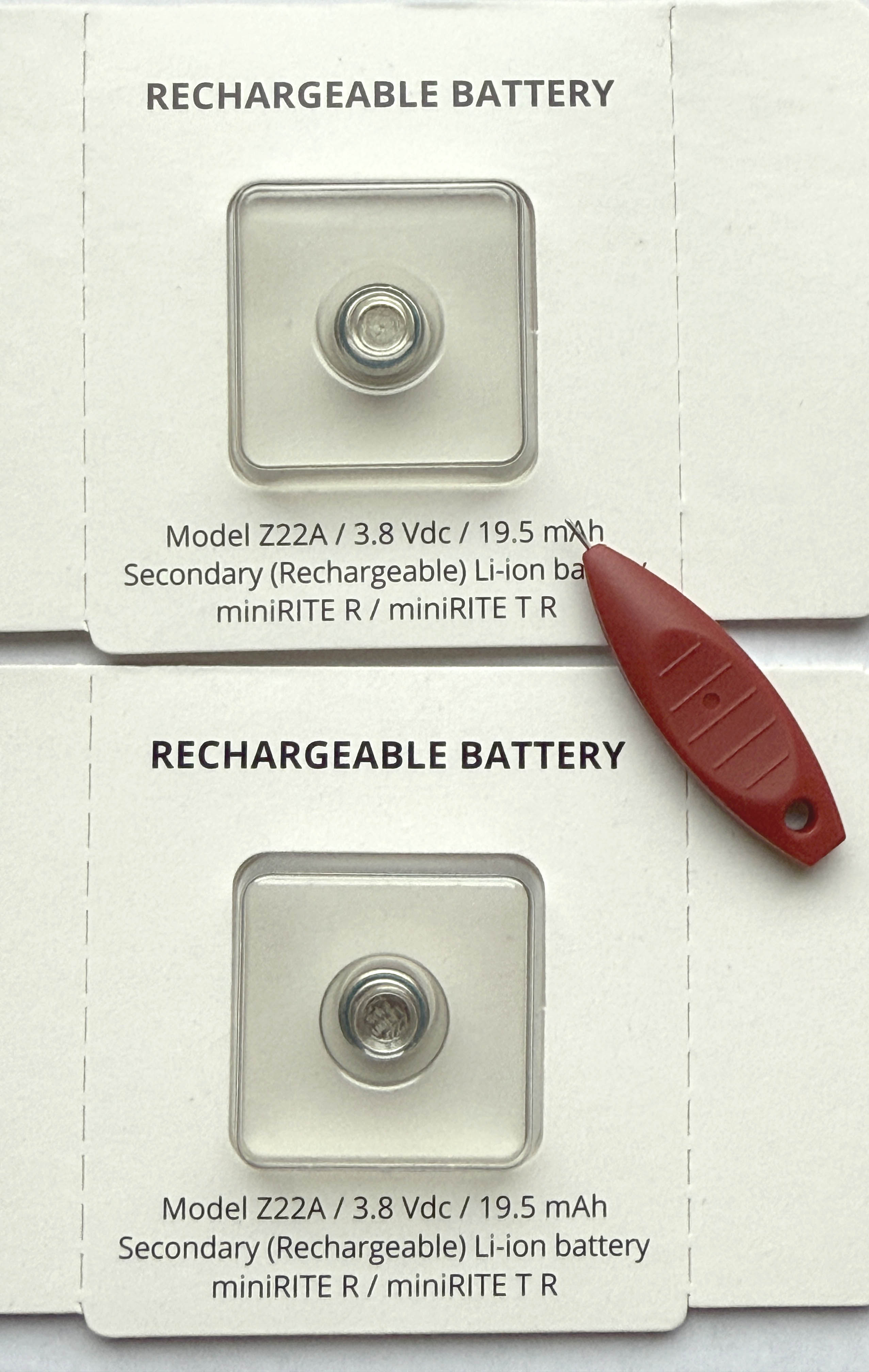 Pair of OEM Model Z22A for a Minirite- R rechargeable hearing aids + R ...